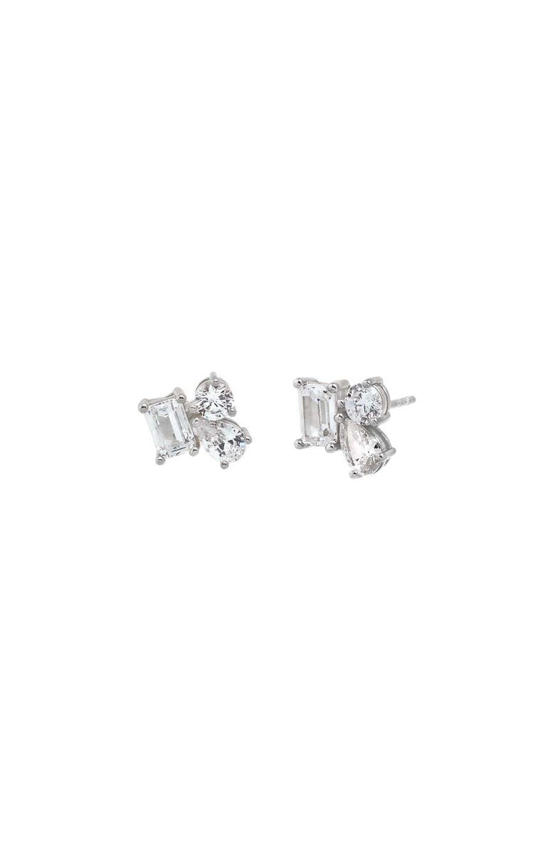 BY ADINA EDEN CZ Multi Shape Cluster Stud Earring | Nordstrom