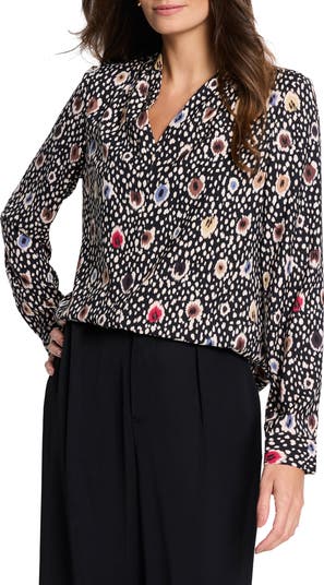 NIC+ZOE Spotted Dots V-Neck Top | Nordstrom