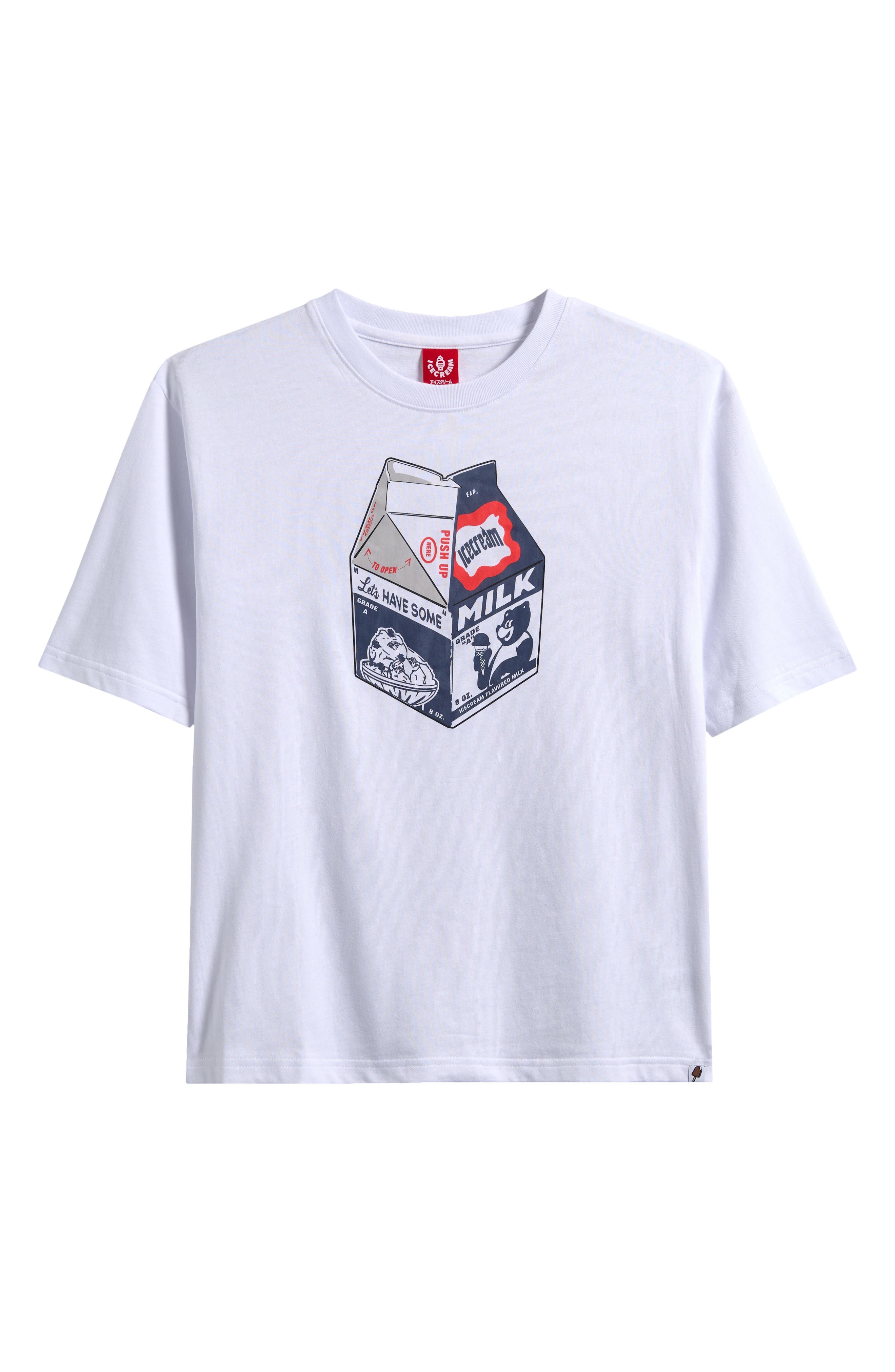 ICECREAM Kids' Milk Cotton Graphic T-Shirt | Nordstromrack