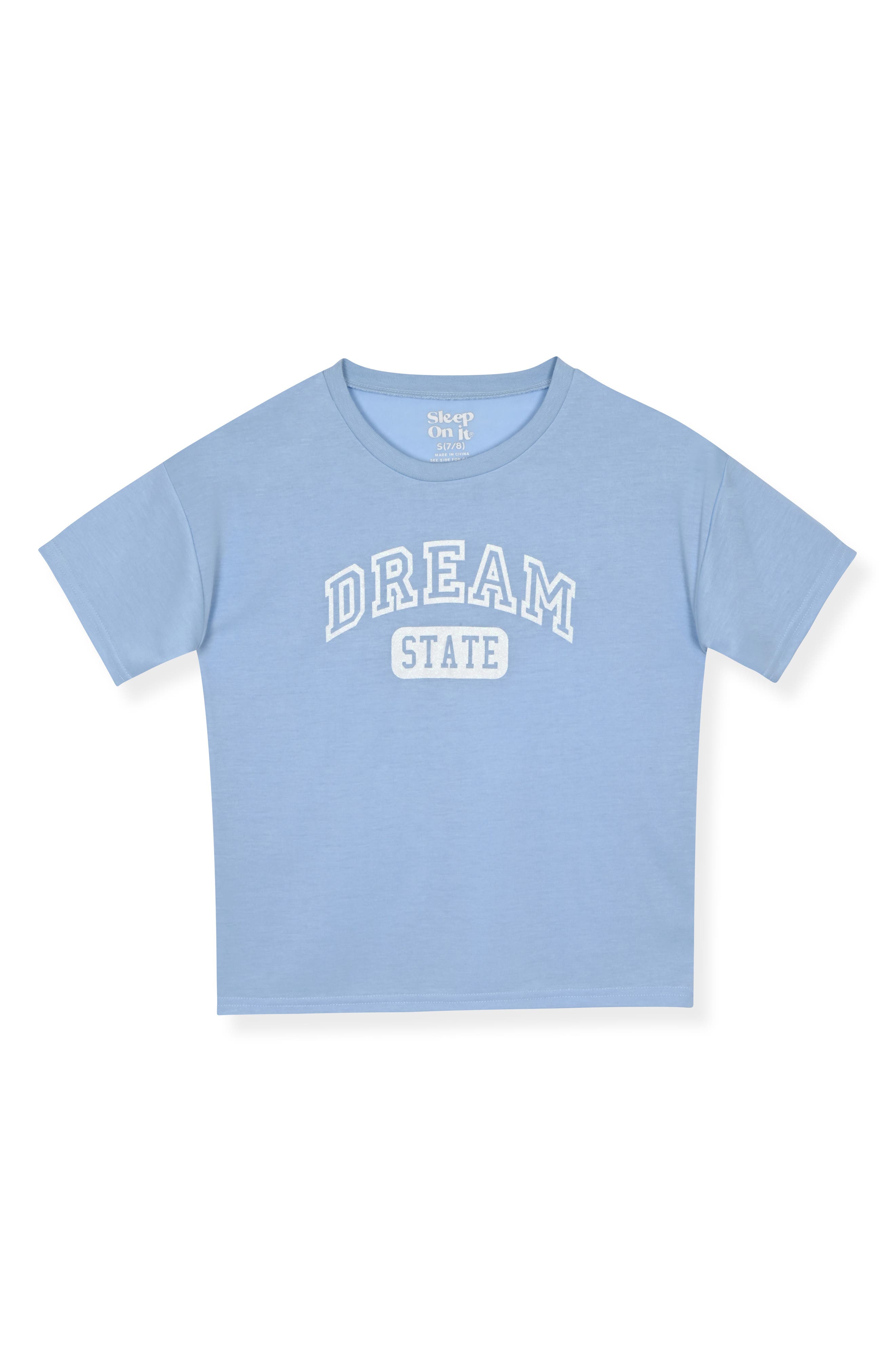 SLEEP ON IT Kids Dream Graphic T-Shirt & Plaid Pajama Pants Set ...