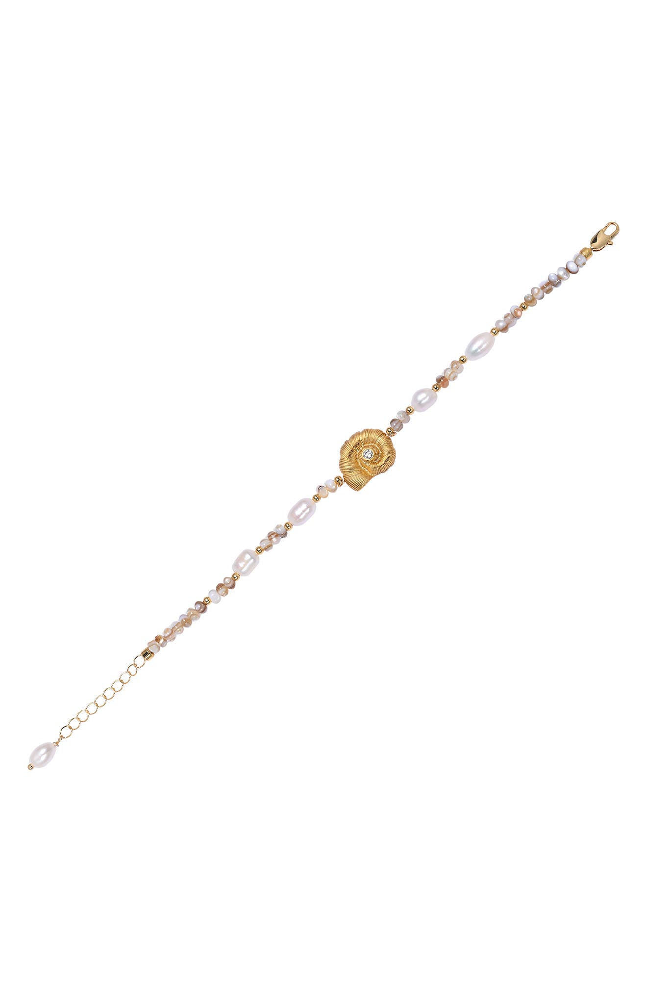 Naya Shell Pendant Freshwater Pearl Beaded Bracelet (Women) | Nordstromrack