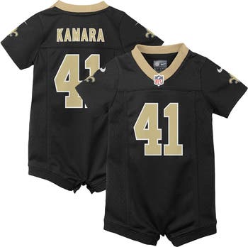 Nike Newborn & Infant Nike Alvin Kamara Black New Orleans Saints Romper ...