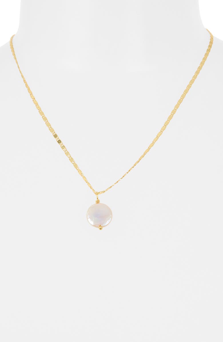 Madewell Coin Faux Pearl Pendant Necklace | Nordstromrack