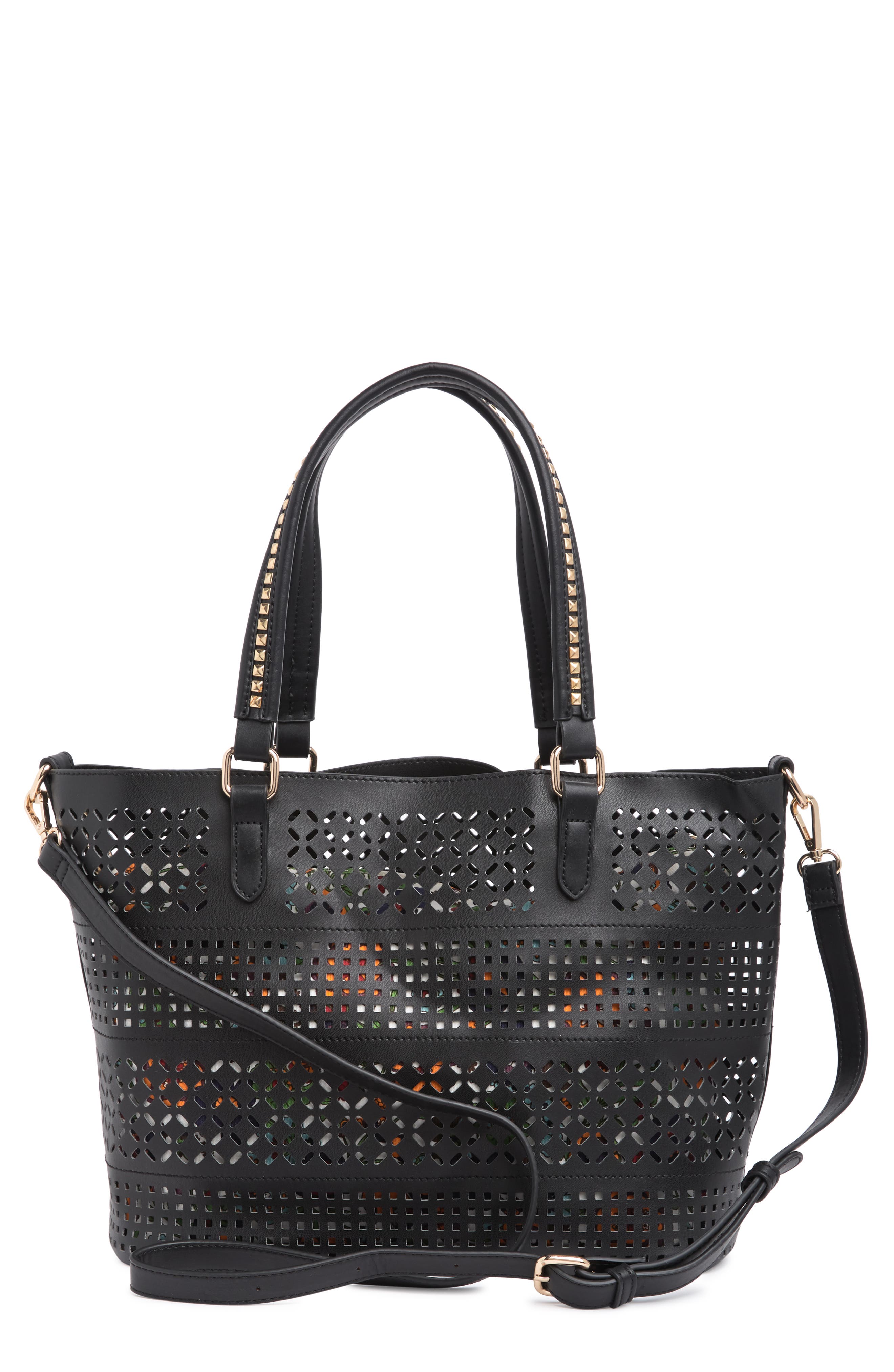 URBAN EXPRESSIONS HANDBAGS URBAN EXPRESSIONS Perforated UE Tote ...