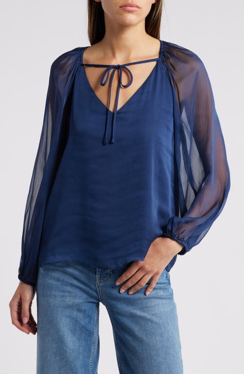 Women's Tie Neck Tops | Nordstrom