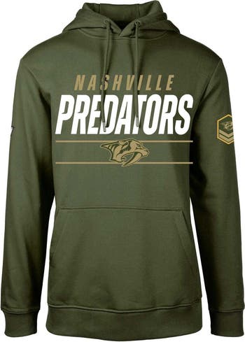 LEVELWEAR Men's Levelwear Olive Nashville Predators Delta Podium Fleece ...