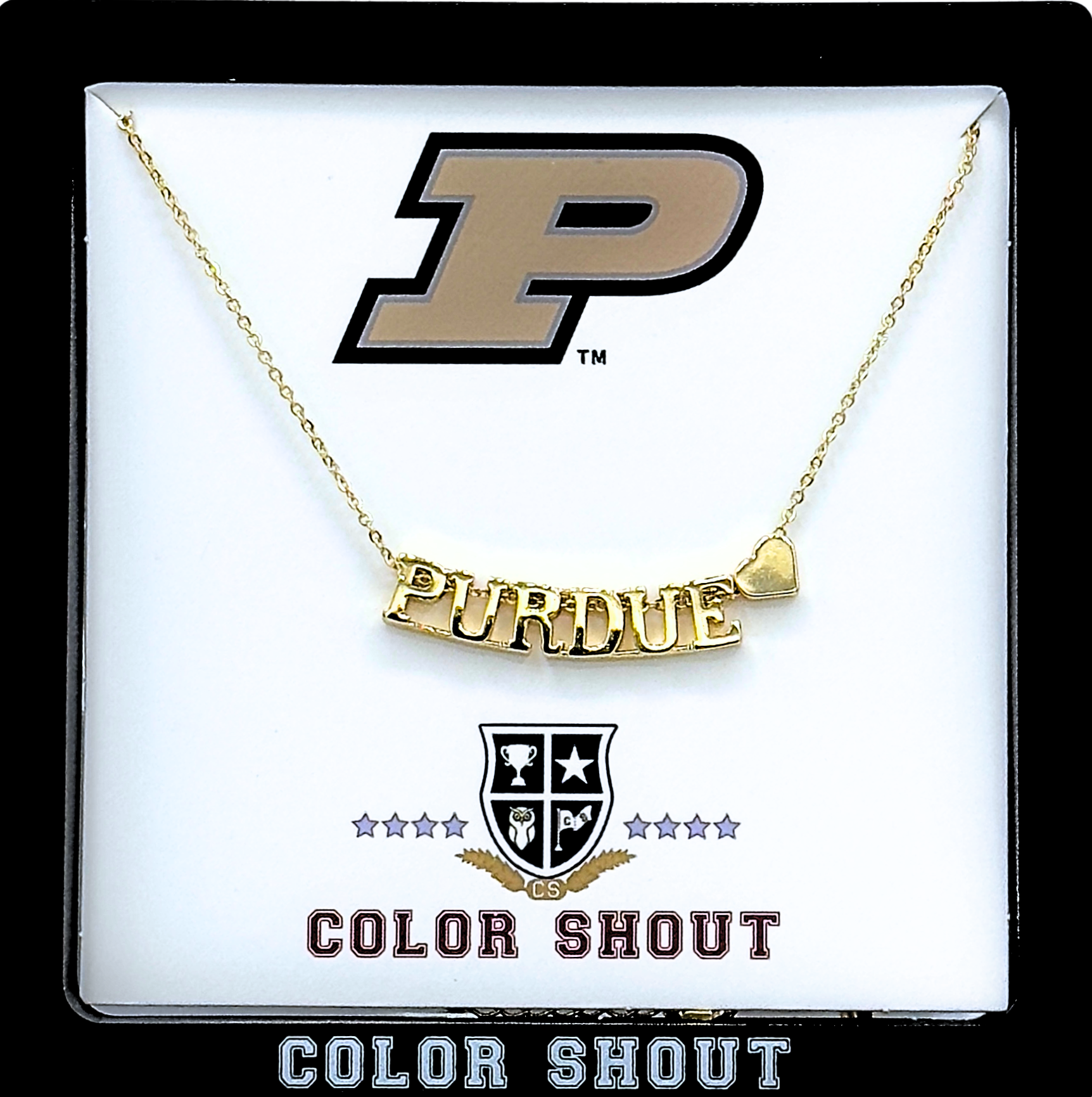Color Shout Purdue Gold Heart Necklace | Nordstrom