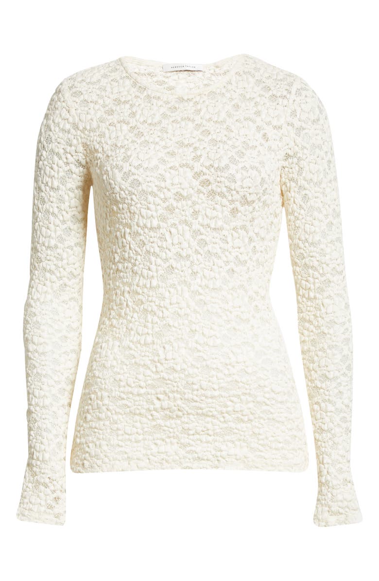 Rebecca Taylor Cotton Blend Lace Top | Nordstromrack