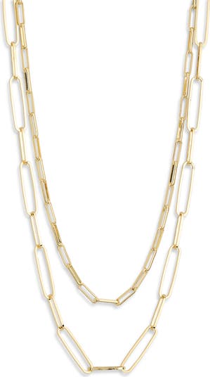 NORDSTROM RACK Set of Two Mixed Chain Necklaces | Nordstromrack