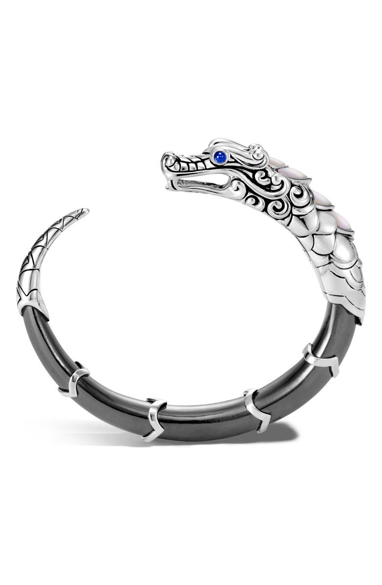 John Hardy Naga Sterling Silver & Hematite Blue Sapphire & Mother-of ...