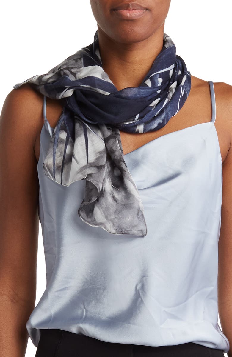 Roberto Cavalli Silk Abstract Scarf | Nordstromrack