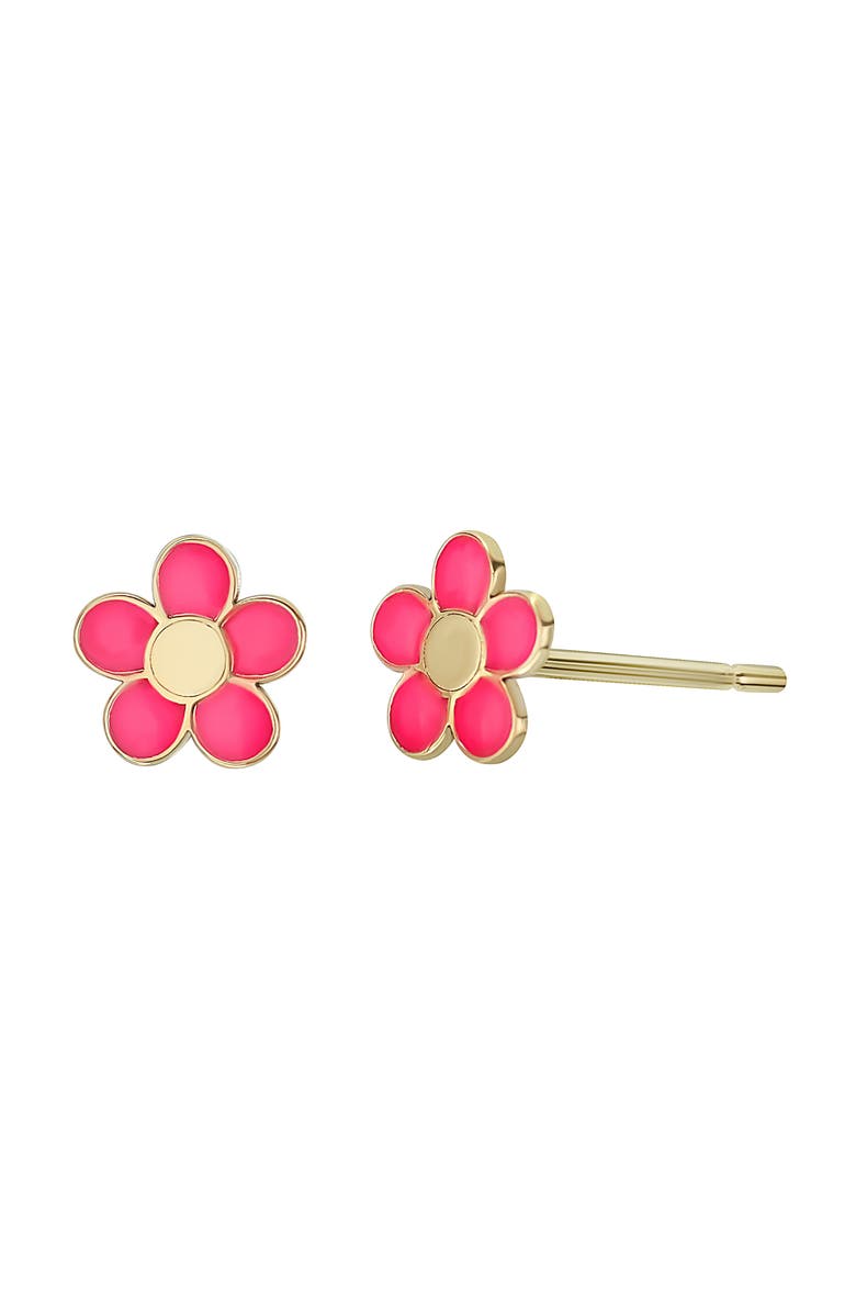 Bony Levy 14K Gold Enamel Flower Stud Earrings | Nordstromrack