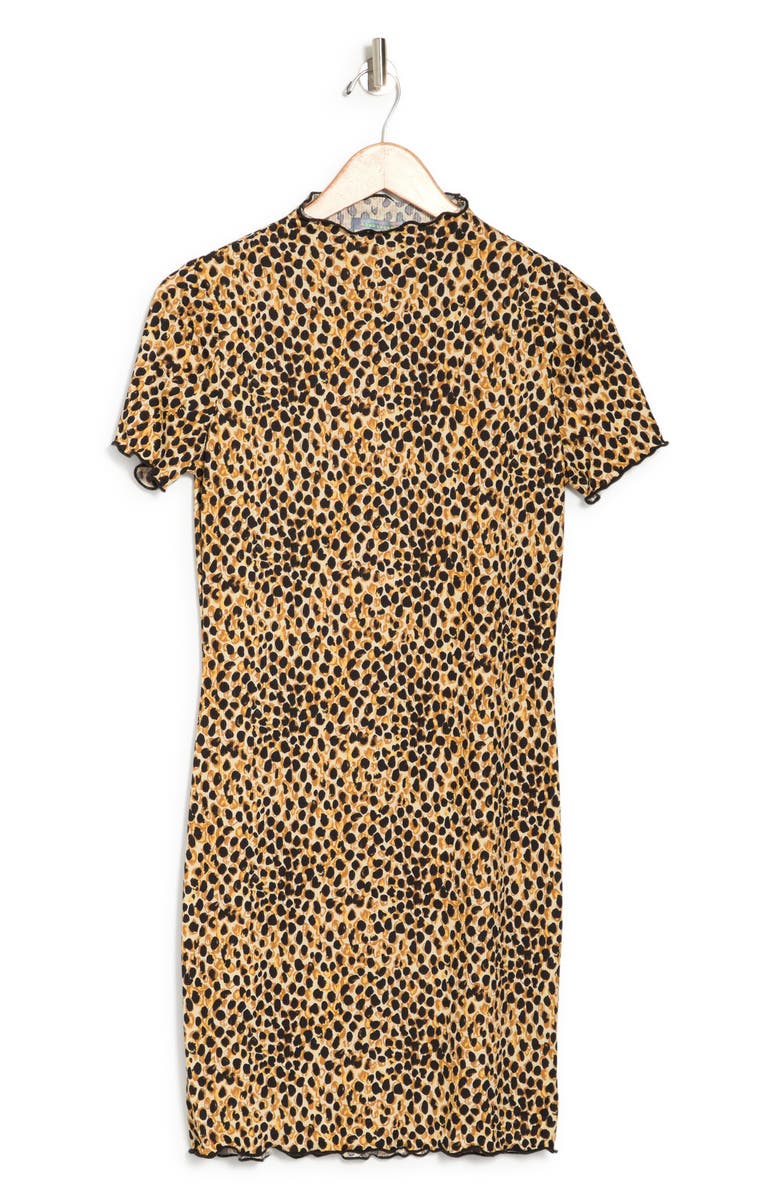 Good Luck Gem Mock Neck Ribbed Mini Dress | Nordstromrack