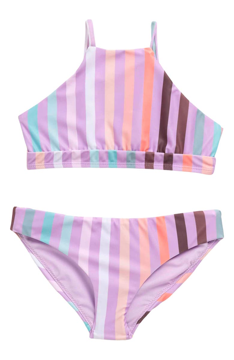 Raisins Crossroads Stripe Print Bikini 2-Piece Set | Nordstromrack