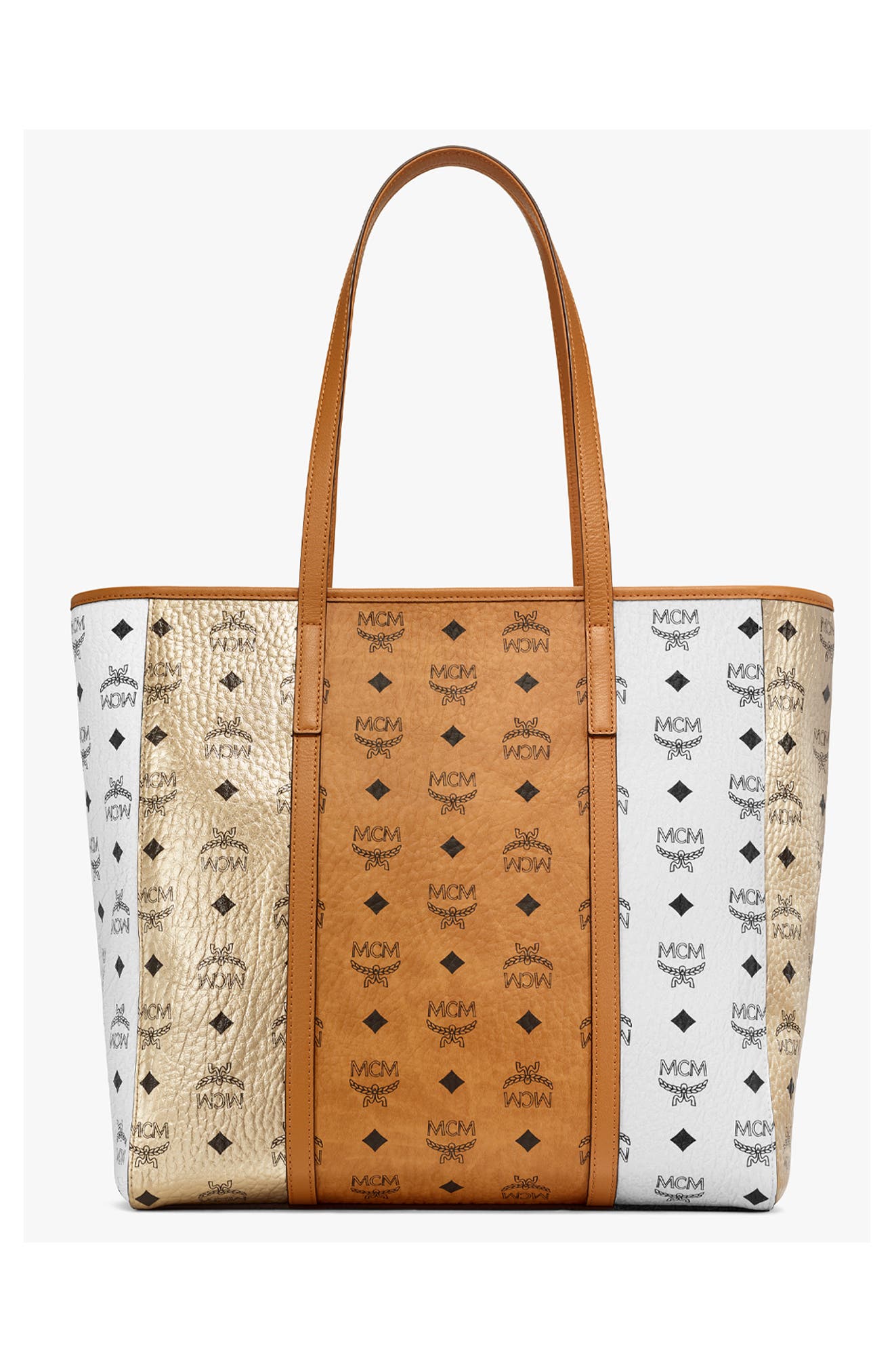 MCM Medium Toni Visetos Mixed Canvas Shopper | Nordstrom