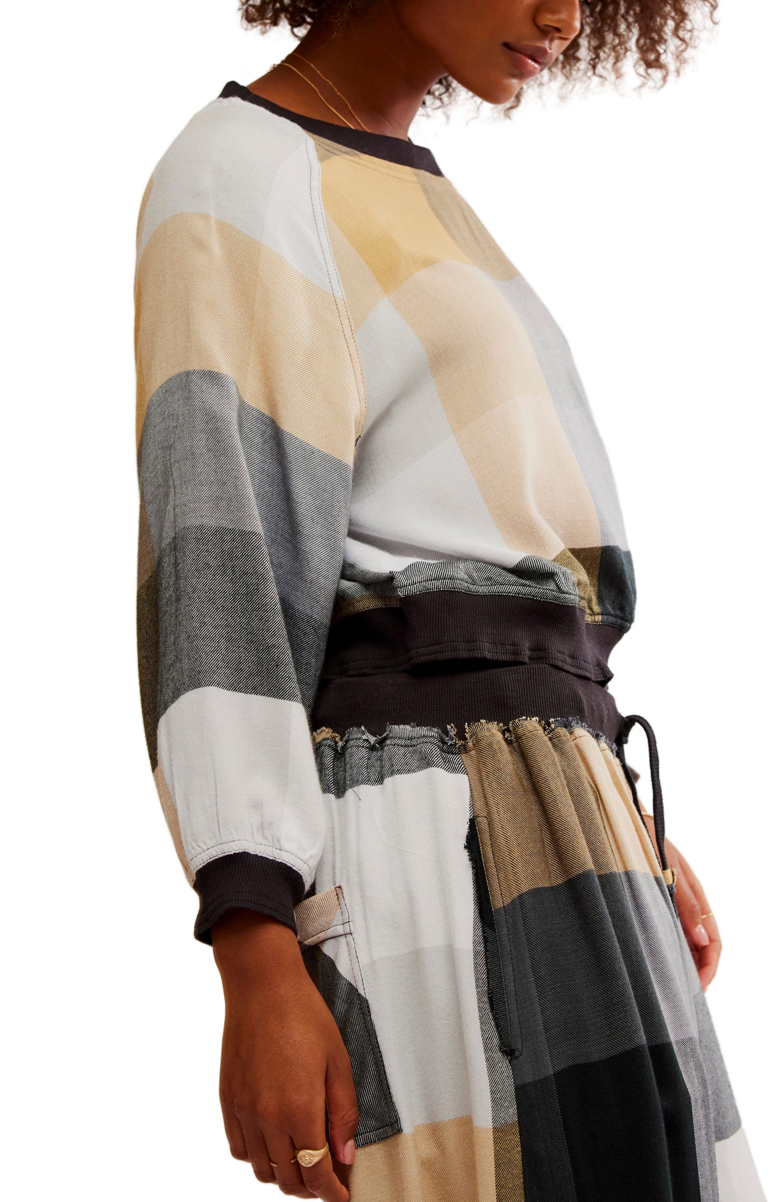 Free People Sugar Cookie Flannel Pajama Sweatshirt | Nordstrom