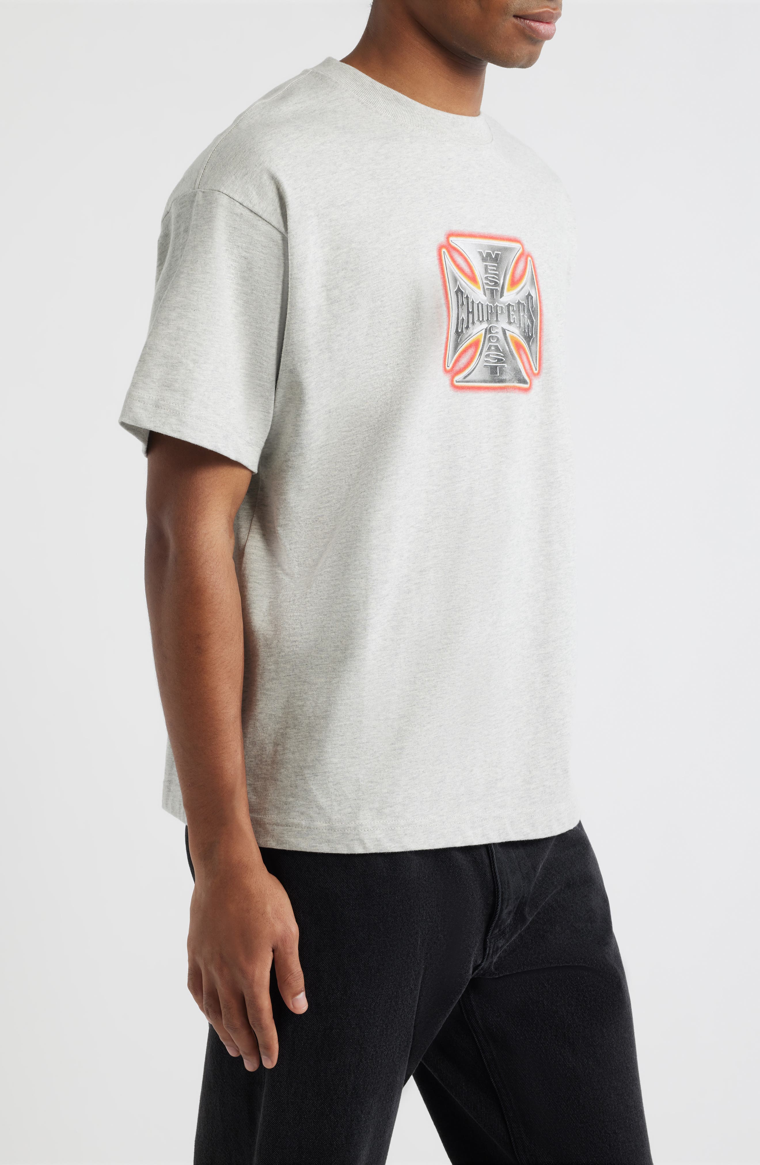 ID Supply Co West Coast Choppers Orange Glow Graphic T-Shirt | Nordstrom