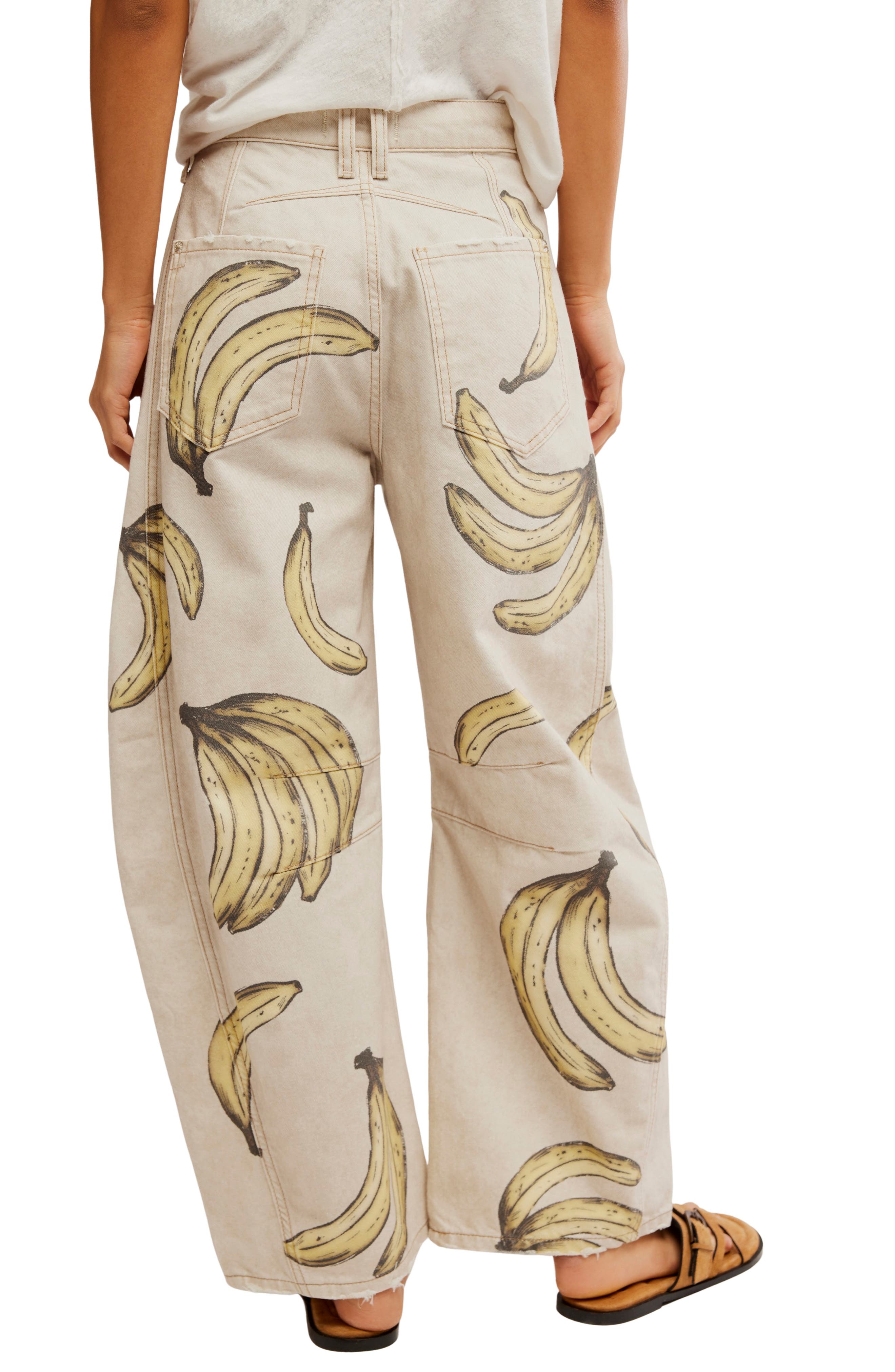 Free People Good Luck Floral Print Barrel Jeans | Nordstrom