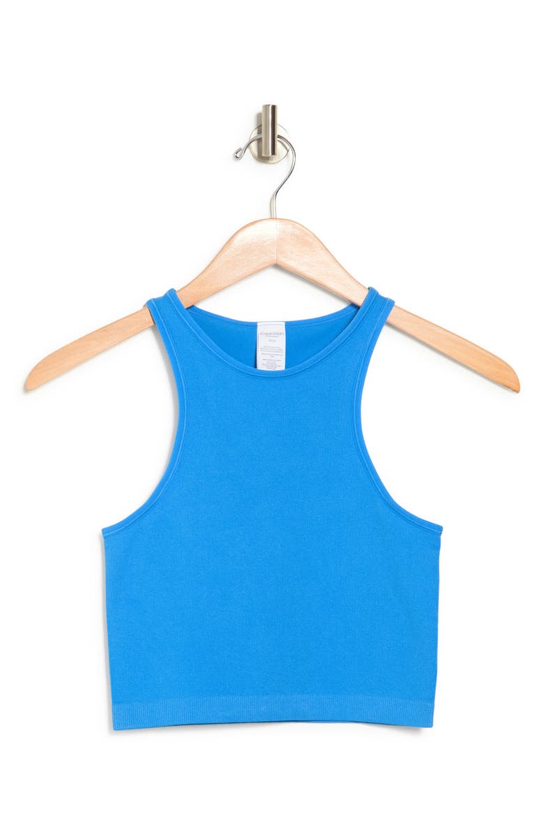 Calvin Klein Thin Rib High Neck Sports Bra | Nordstromrack