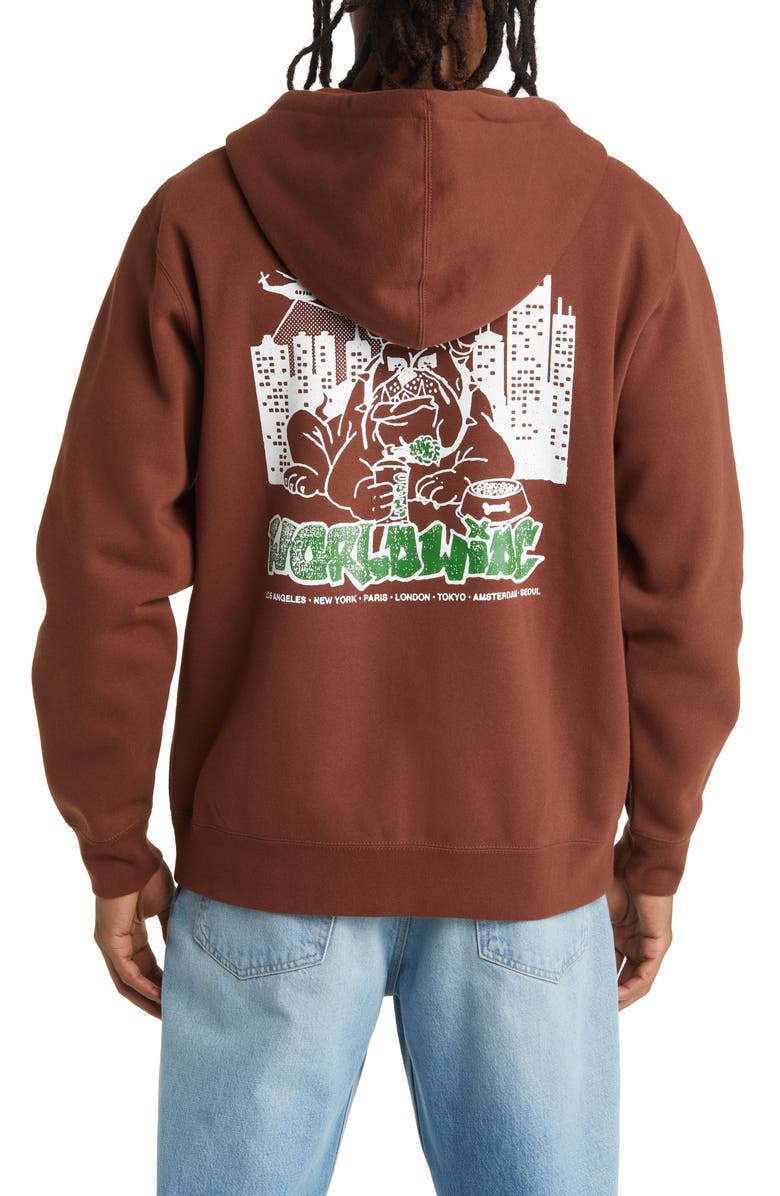 Obey City Watch Dog Graphic Zip Hoodie | Nordstromrack