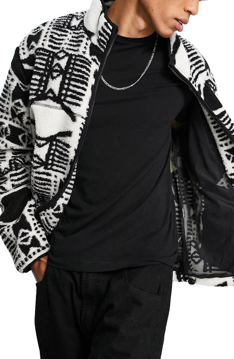 Topman High Pile Fleece Jacket | Nordstromrack