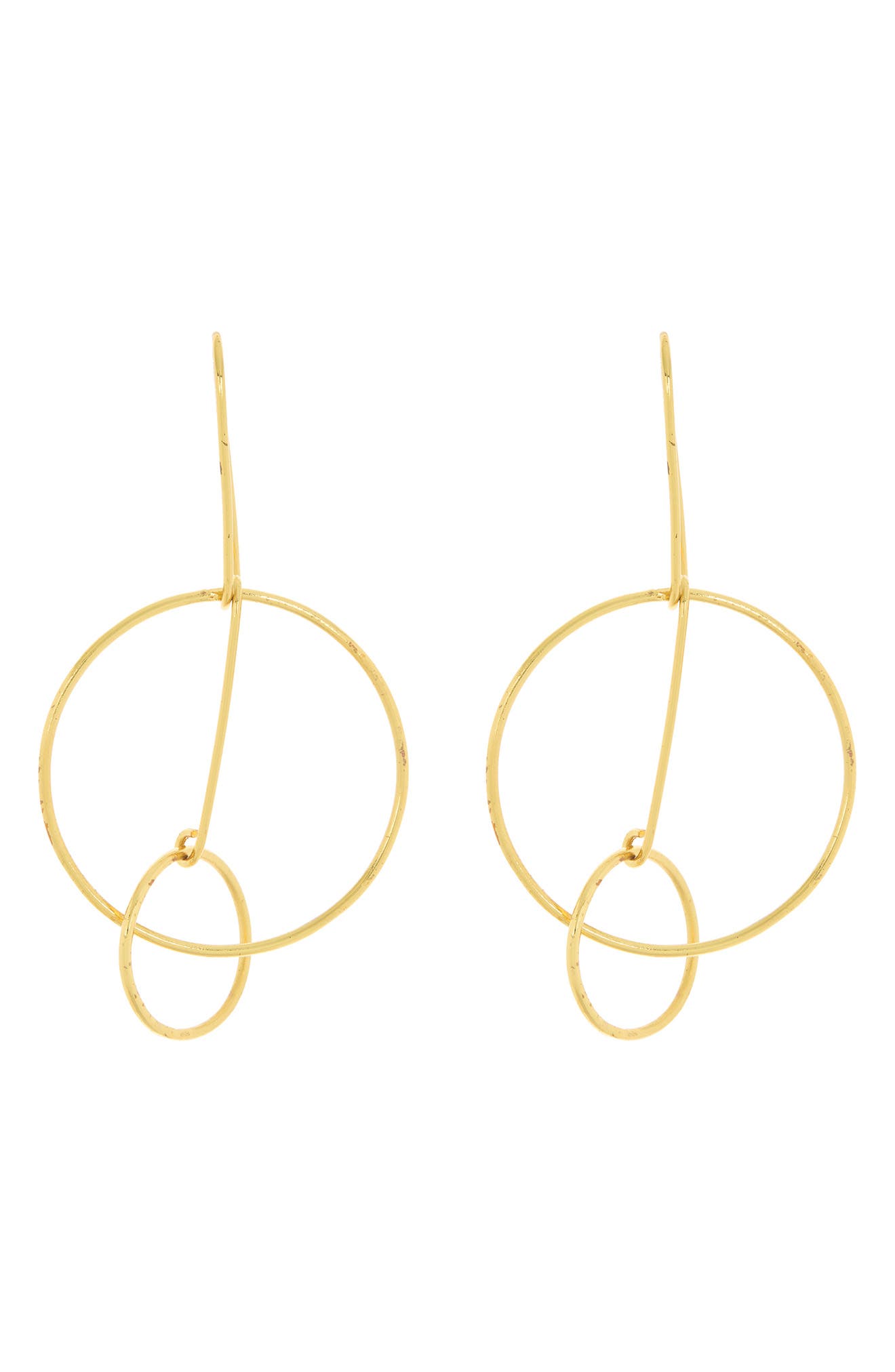 AREA STARS Double Circle Drop Earrings | Nordstromrack