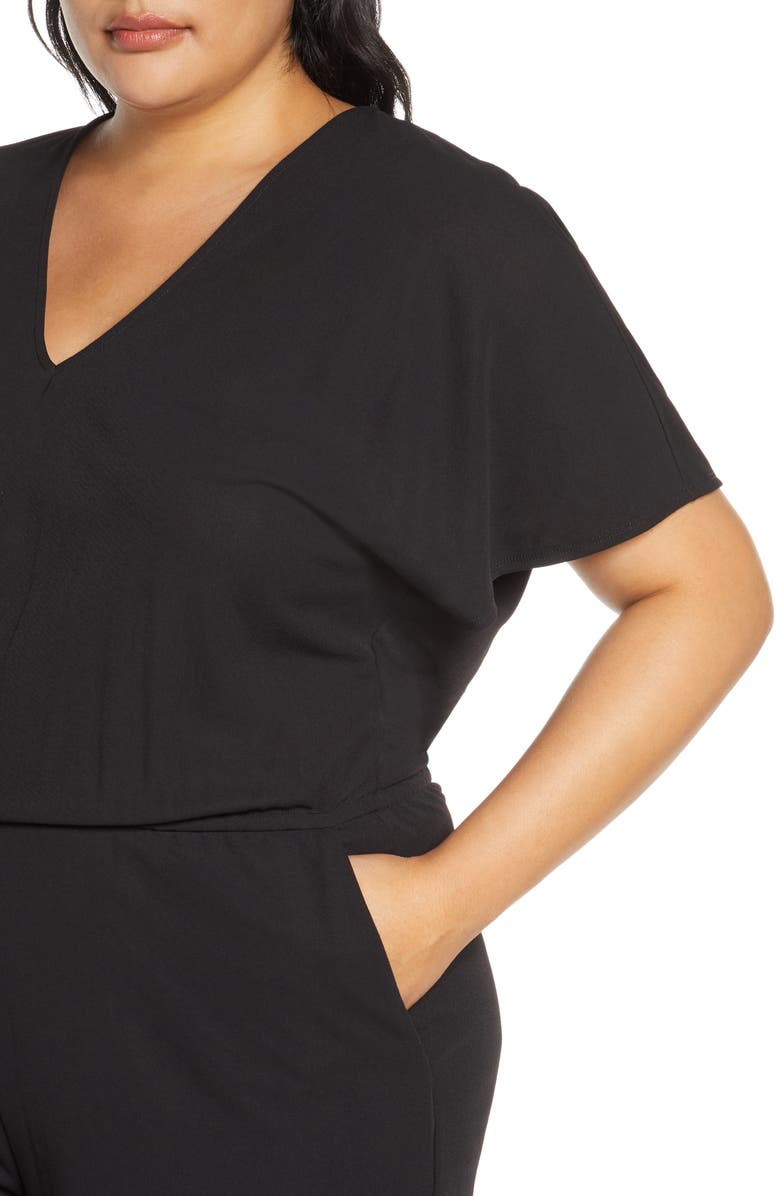 Leota Michaela Short Sleeve Crepe Jumpsuit | Nordstromrack