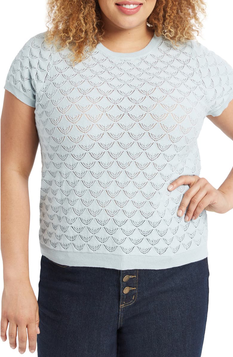 ModCloth Pointelle Sweater | Nordstrom