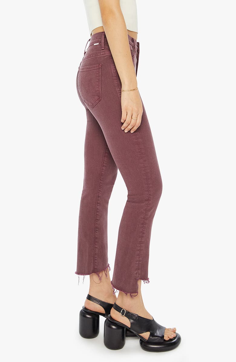 MOTHER The Insider Frayed Step Hem Crop Bootcut Jeans | Nordstromrack