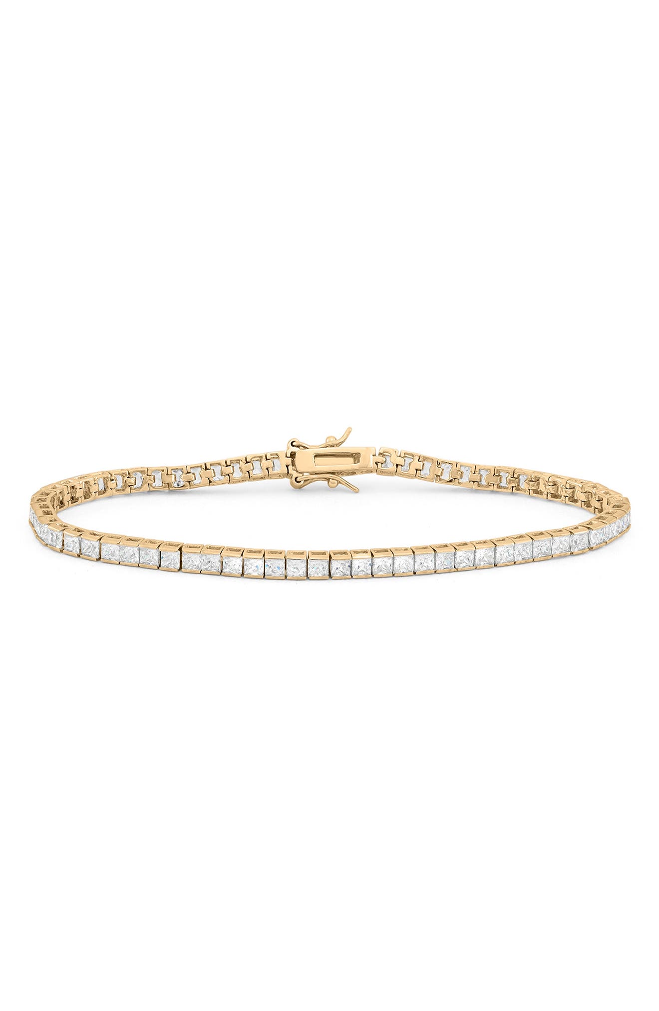 FZN 14K Gold Plate Sterling Silver CZ Tennis Bracelet | Nordstromrack