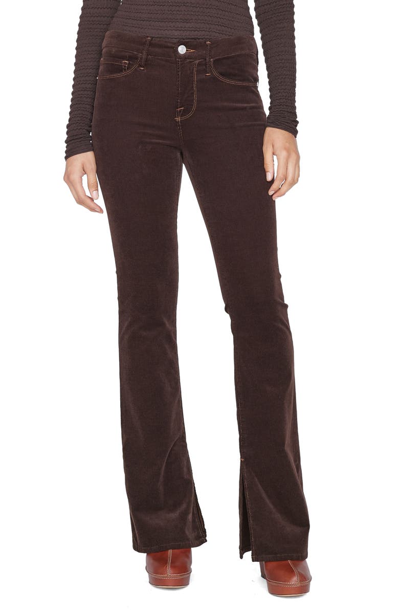 FRAME Le Mini Boot Side Slit Bootcut Corduroy Jeans | Nordstrom