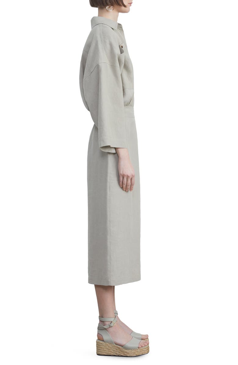 Lafayette 148 New York Whit Linen Shirtdress | Nordstromrack