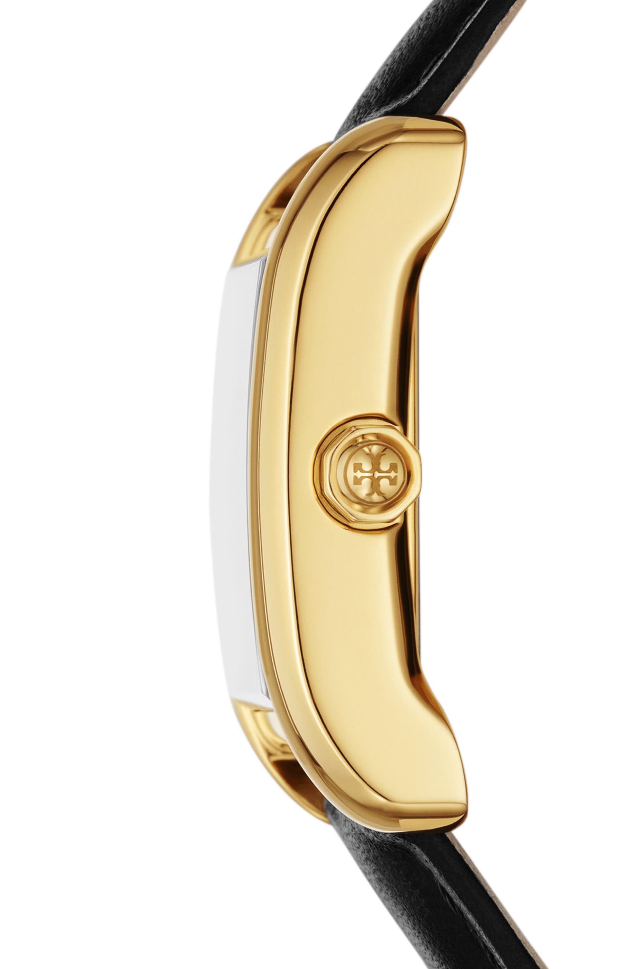 Tory Burch The Eleanor Leather Strap Watch, 25mm x 34mm | Nordstrom