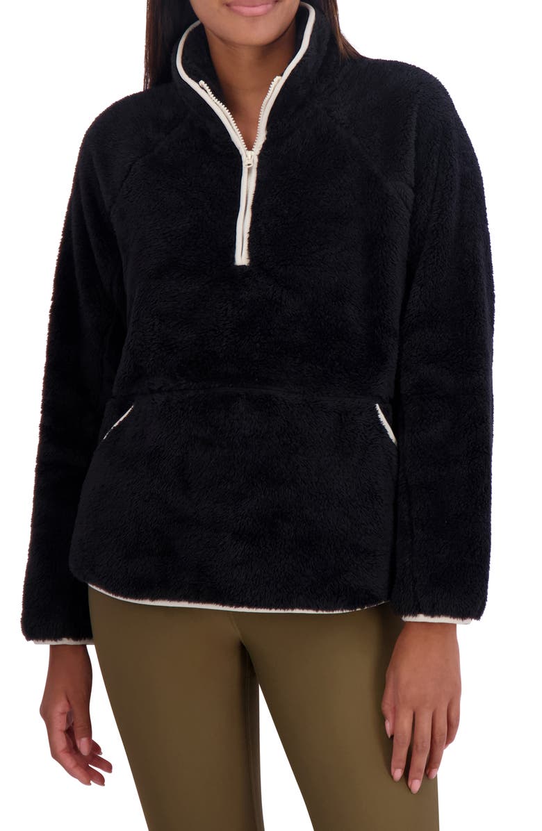 SAGE COLLECTIVE Wander Faux Shearling Half Zip Jacket | Nordstromrack