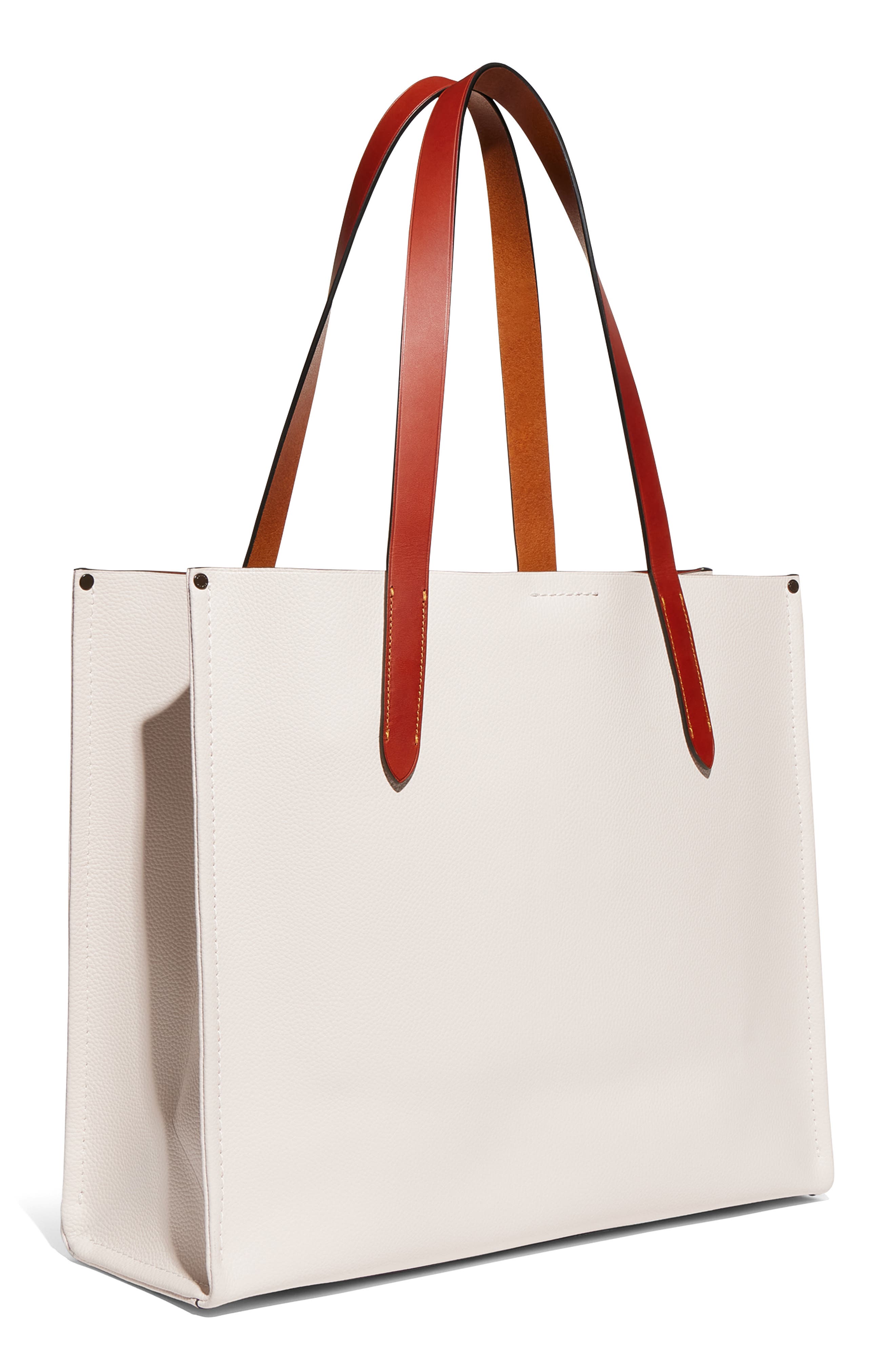 COACH Large Pebble Leather Shopper Tote | Nordstrom