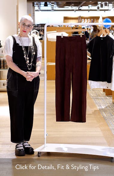 Skyrise Patch Pocket Wide Leg Pants (Women) | Nordstromrack