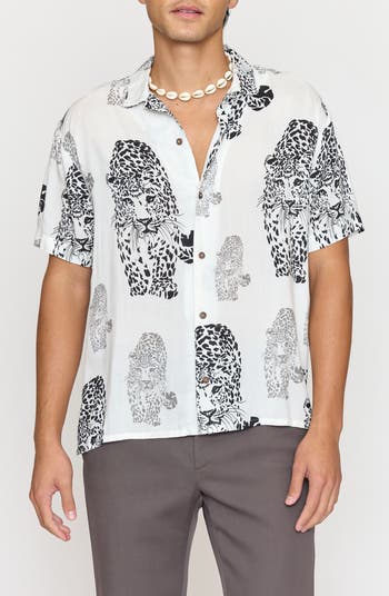 Raga Animal Print Camp Shirt | Nordstromrack