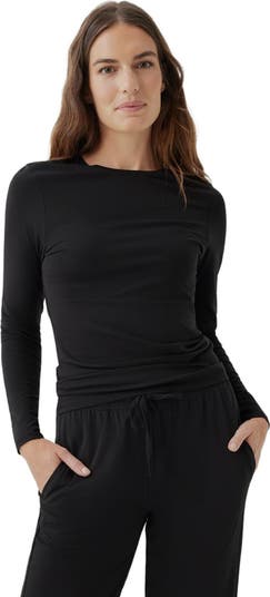 Pact Organic Cotton Cool Stretch Fitted Long Sleeve Tee | Nordstrom