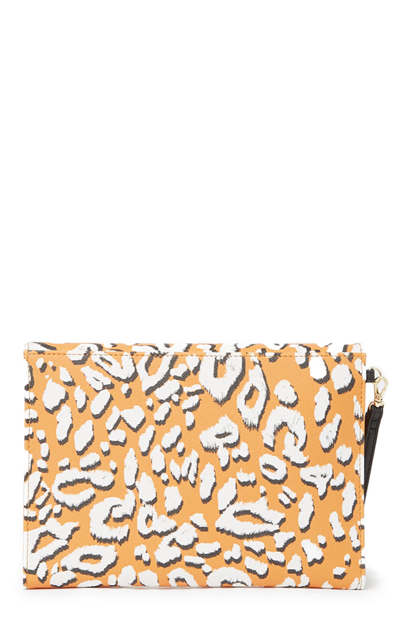 Ted Baker London Lydiiaa Leopard Print Saffiano Envelope Wristlet ...