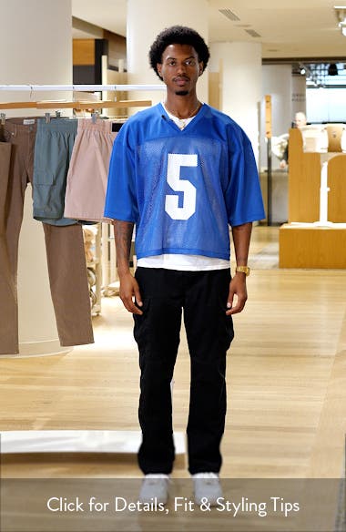 Oversize Crop Mesh Football Jersey (Nordstrom Exclusive) (Men ...