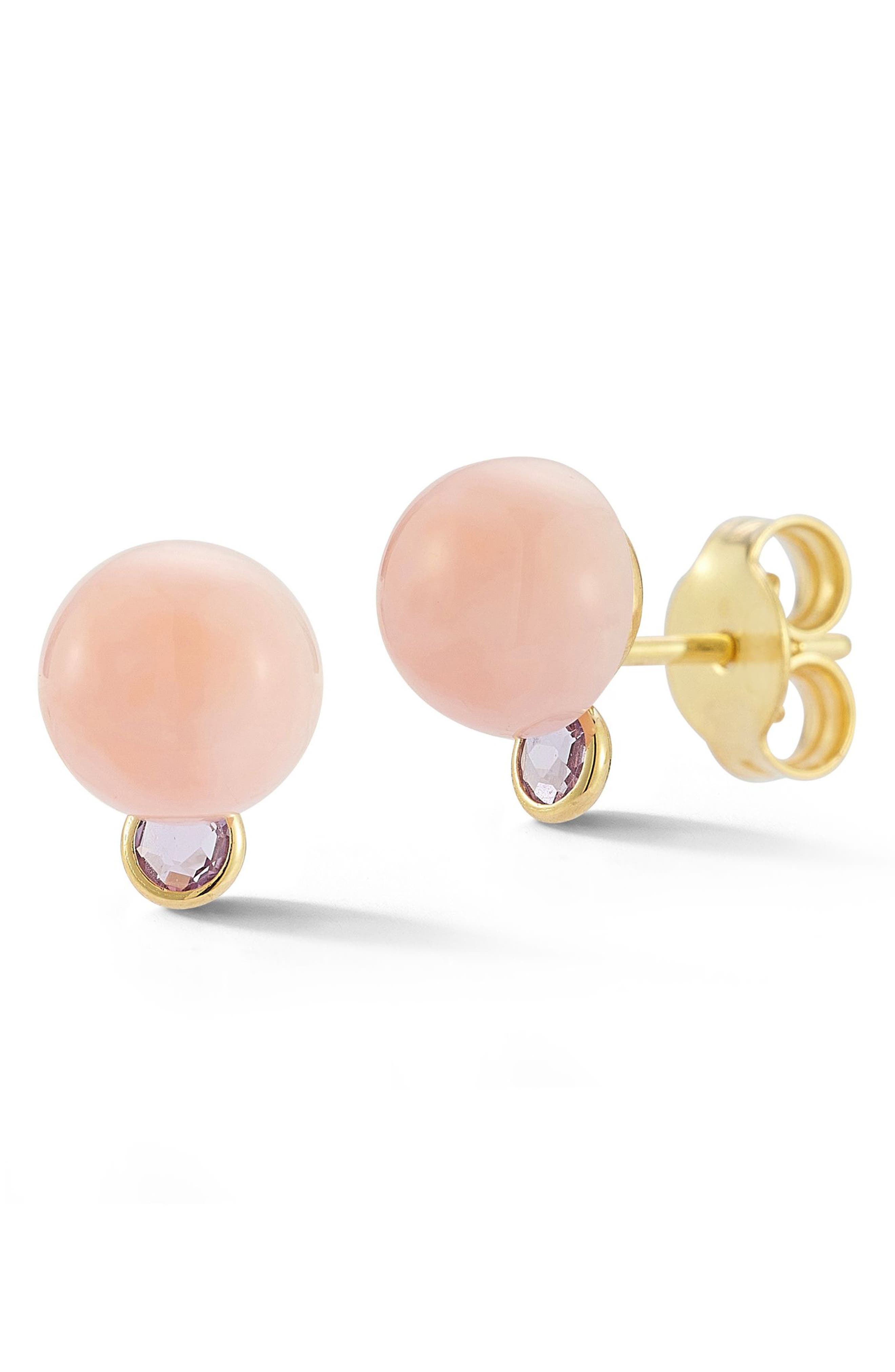 Rose Quartz & Amethyst Stud Earrings (Women) | Nordstromrack