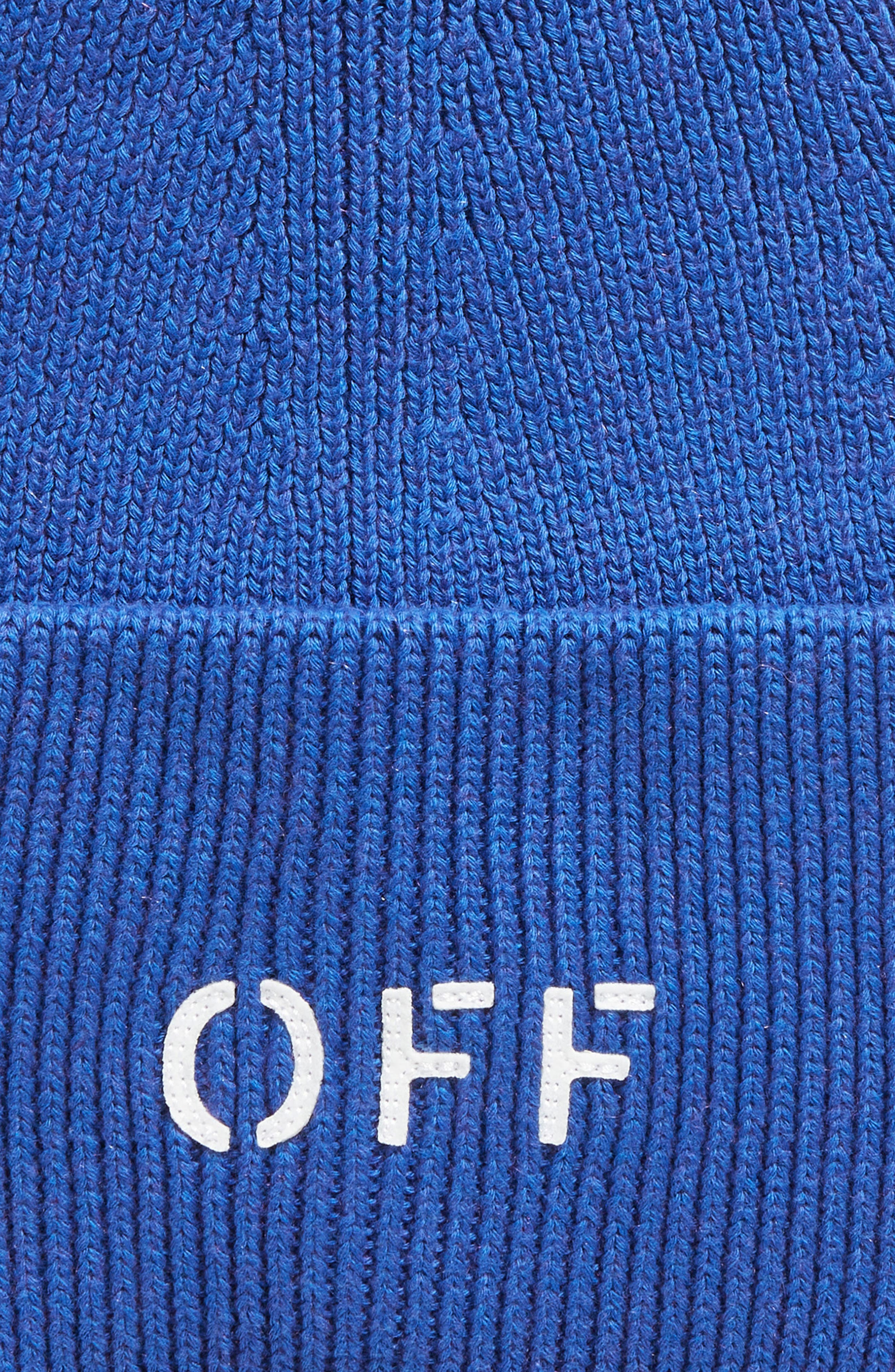 Off-White Logo Stencil Cotton Blend Beanie | Nordstromrack