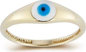 Ember Fine Jewelry 14K Gold Evil Eye Ring - Size 8 | Nordstromrack