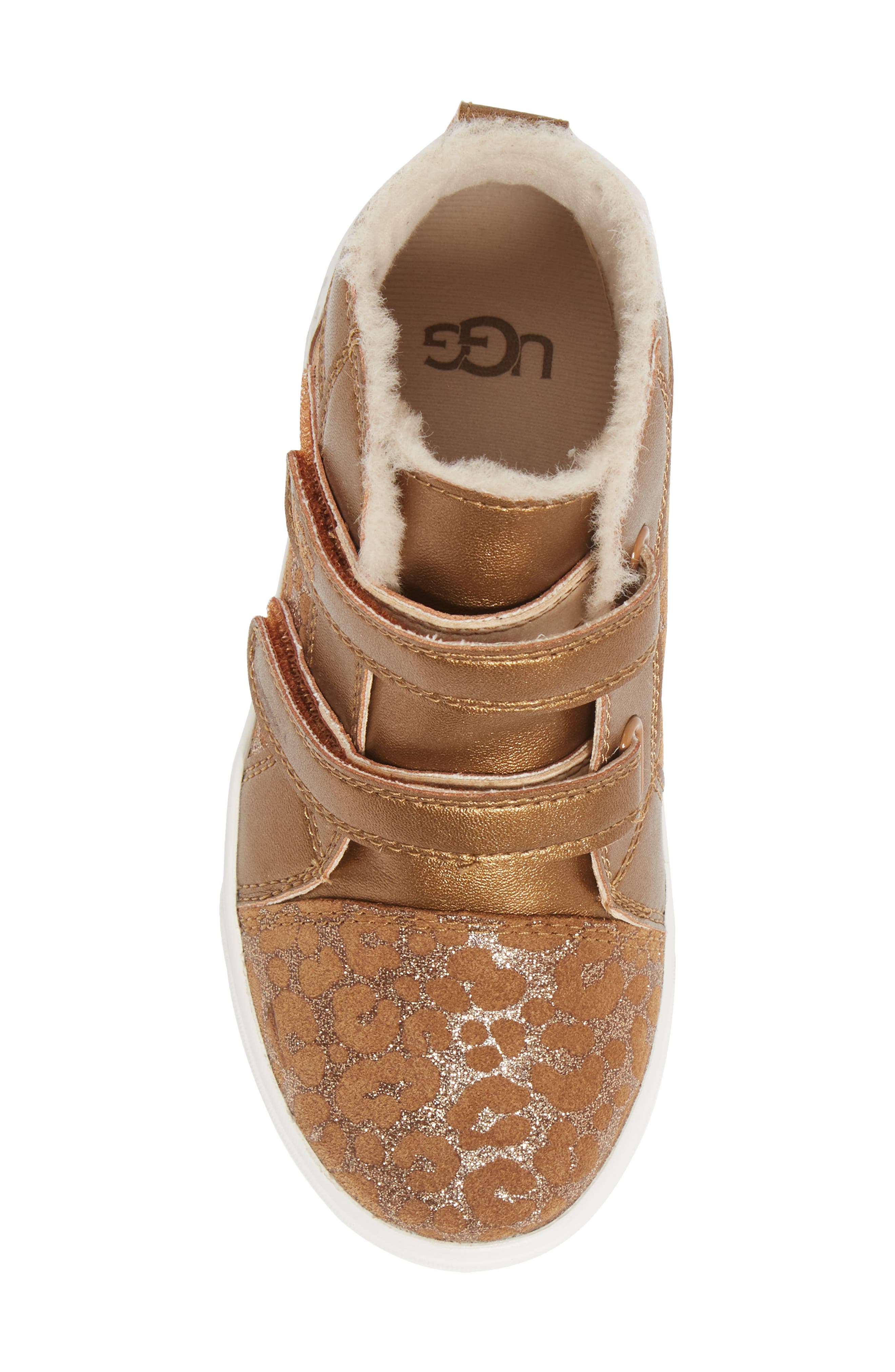 UGG® Rennon II Glitter Leopard High Top Sneaker | Nordstromrack