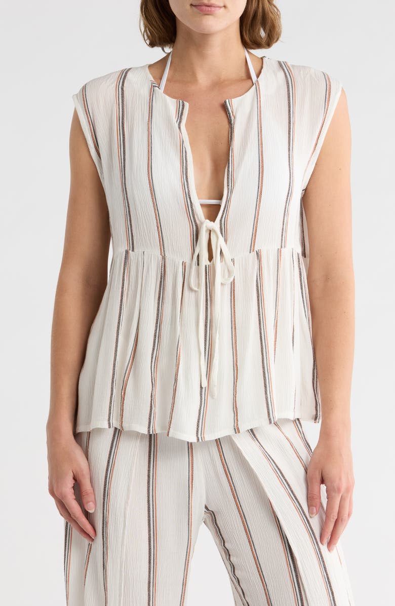 Elan Stripe Cover-Up Tank | Nordstromrack