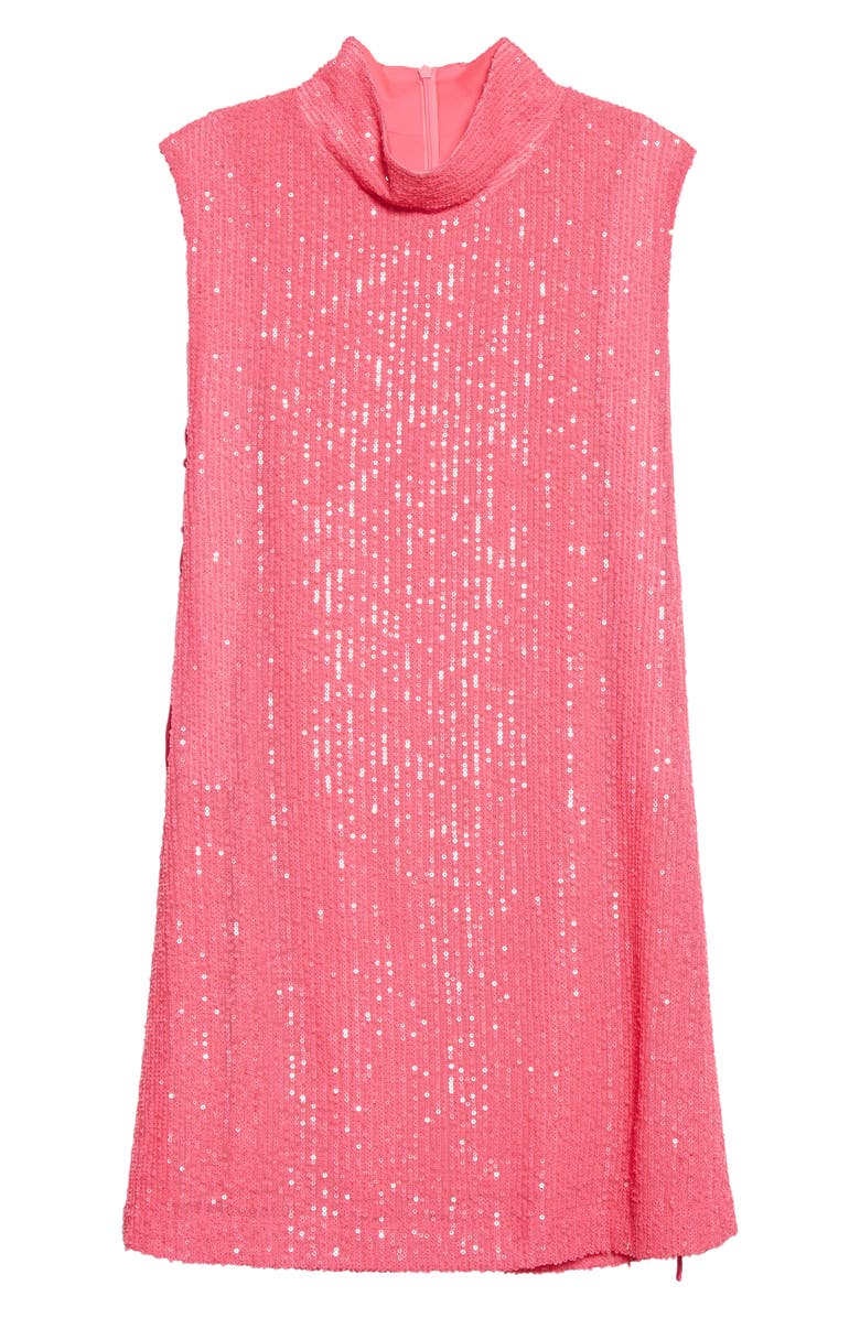 ROTATE Lace-Up Cutout Sequin Shift Dress | Nordstromrack