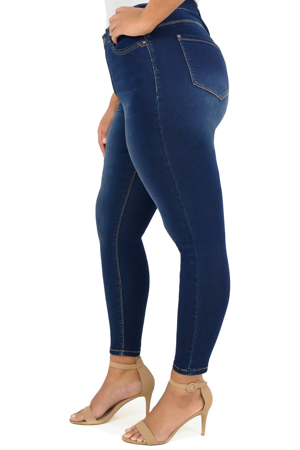 CURVE APPEAL Comfort Waist Skinny Leg Jeans | Nordstromrack