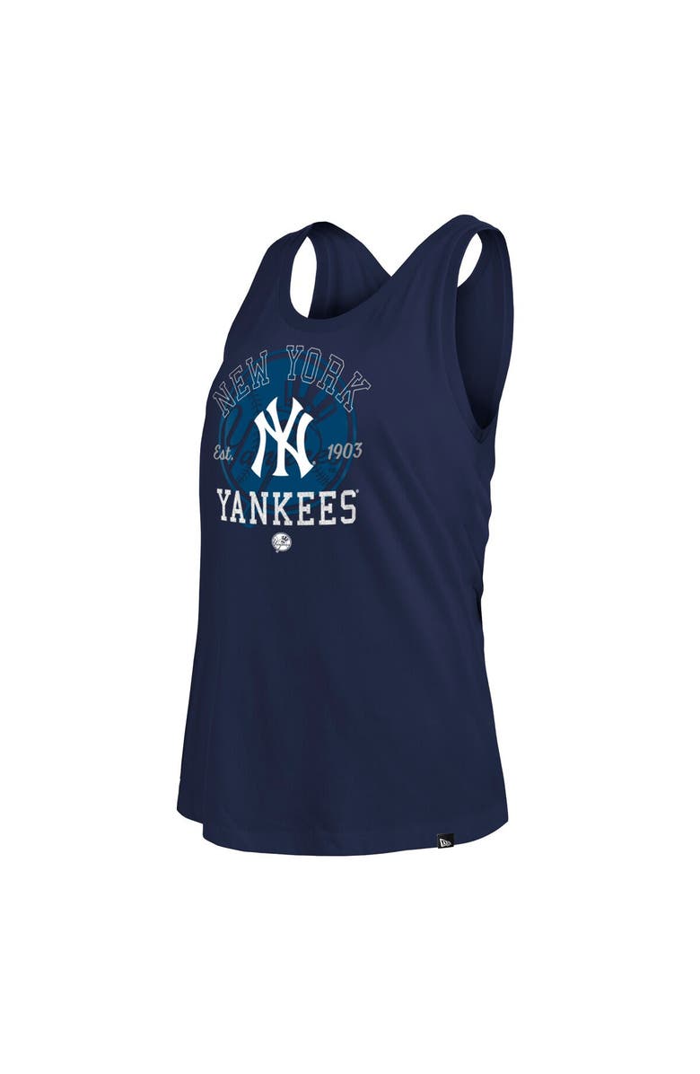 New Era Women's New Era Navy New York Yankees Open Back Tank Top ...