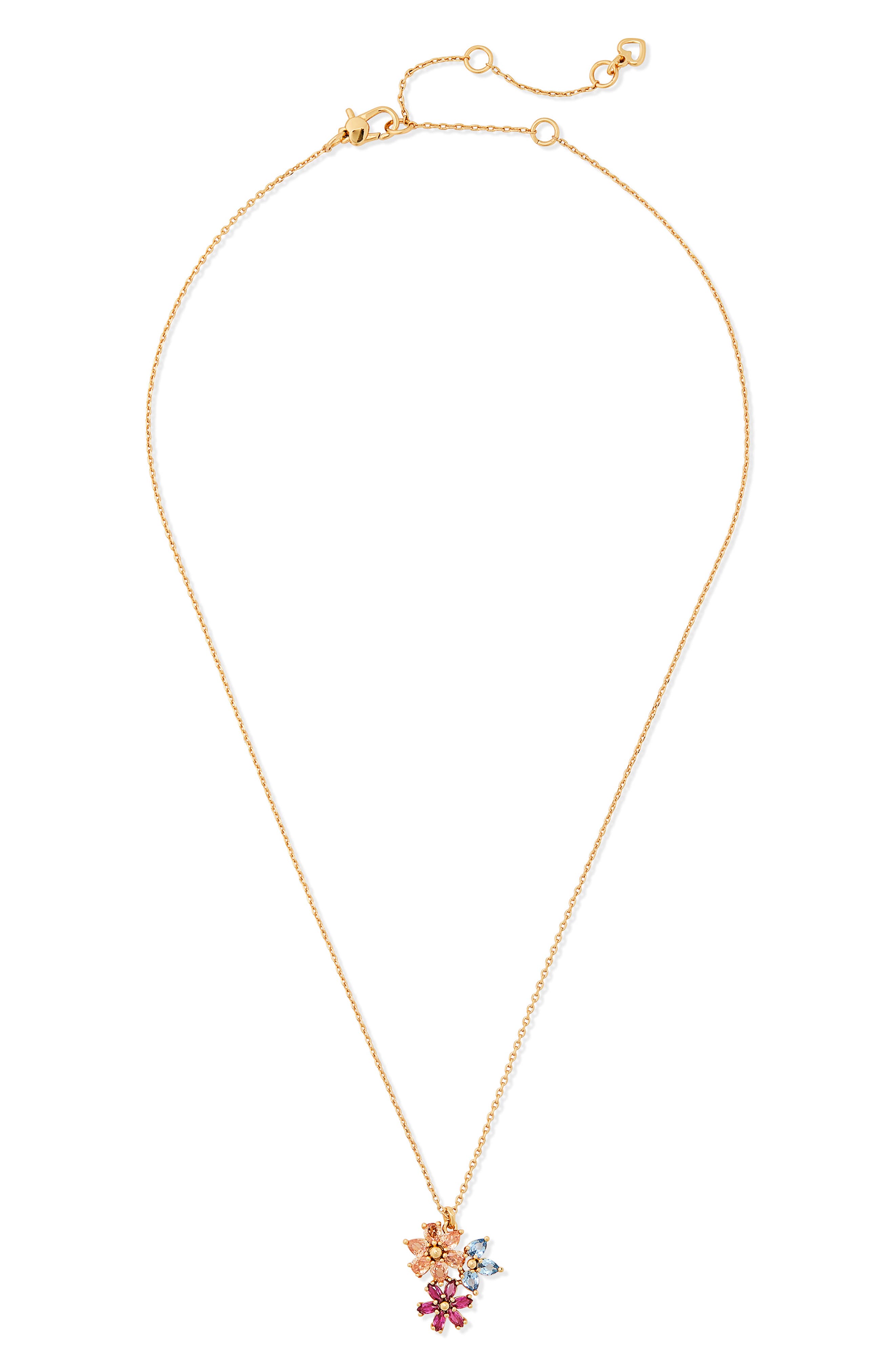 Kate Spade New York first bloom floral cluster pendant necklace | Nordstrom