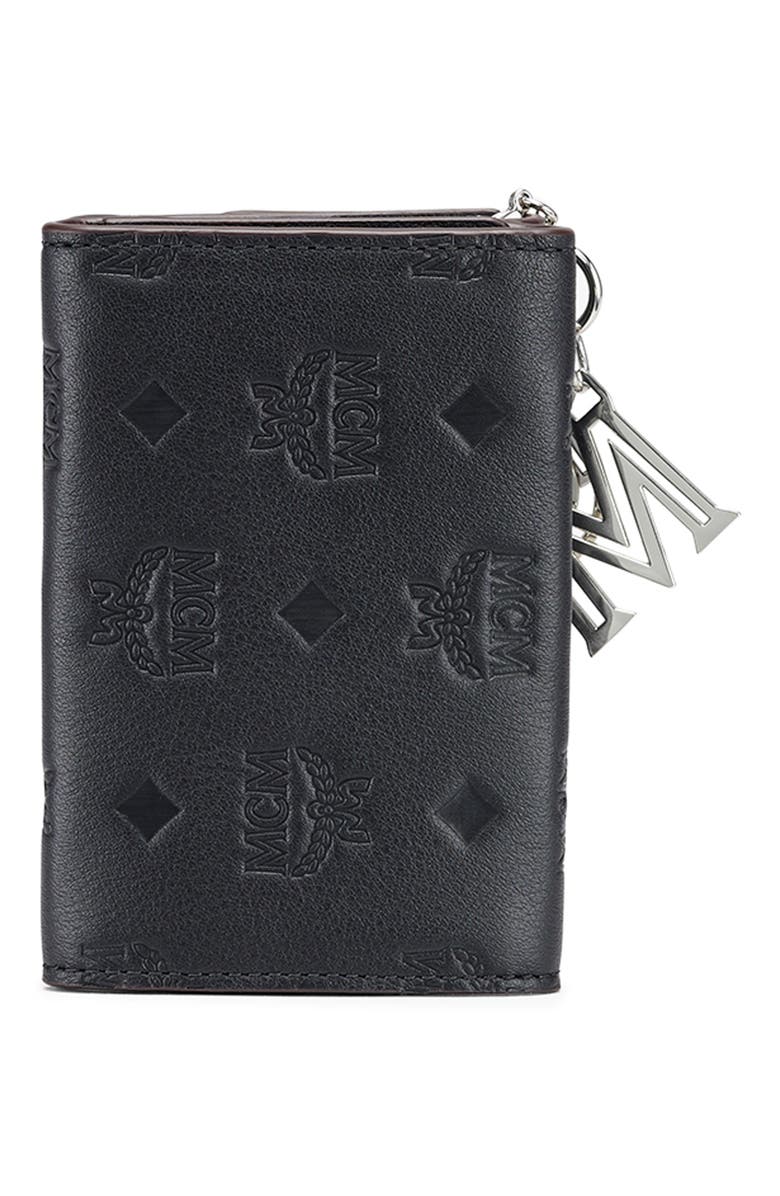 MCM Klara Monogrammed Leather Charm Wallet | Nordstrom